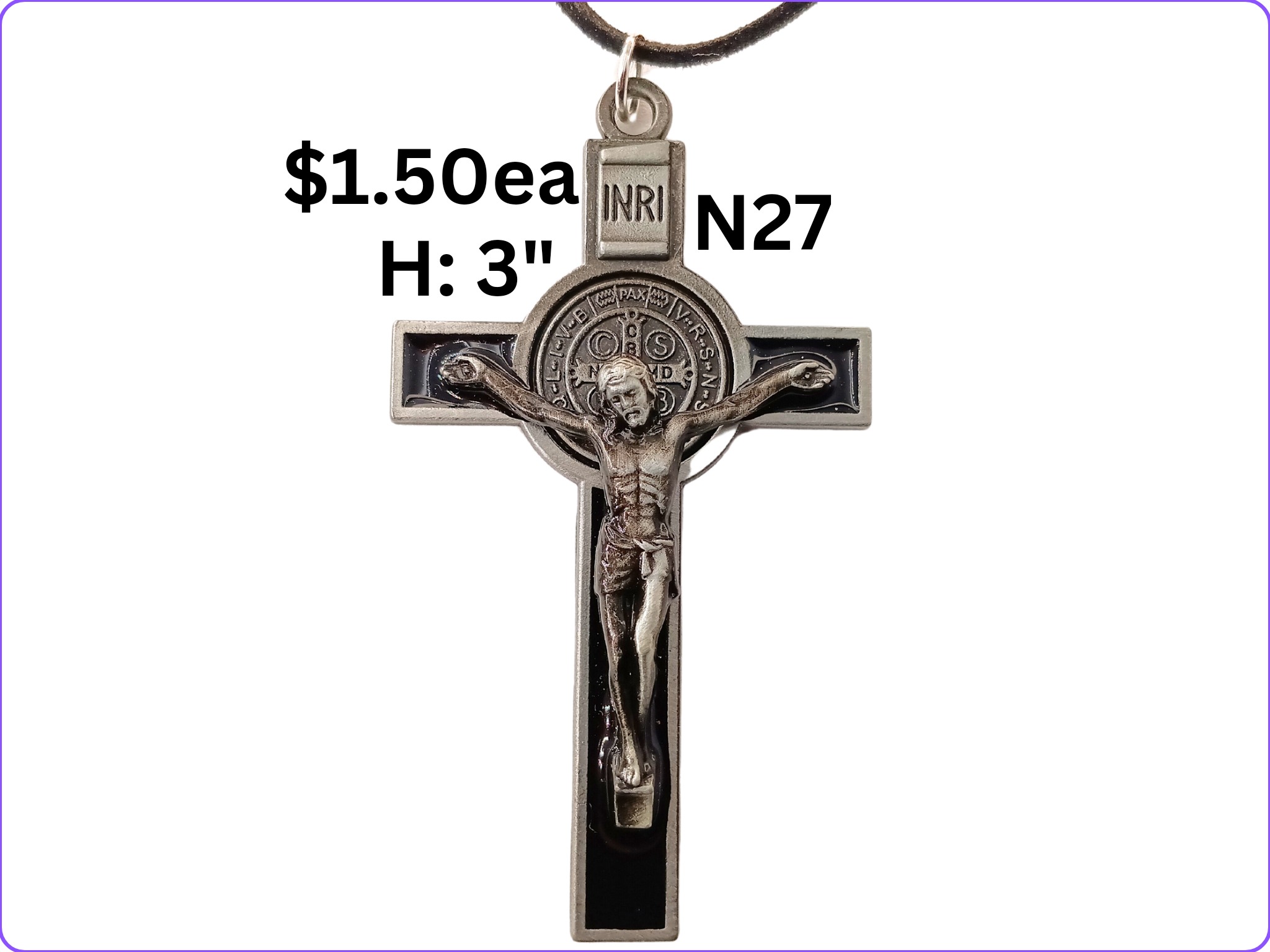 SAINT BENEDICT CRUCIFIX: N27 – SIDARUS
